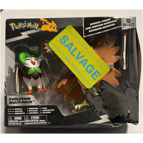 Jazwares | Toys | Pokmon Select Evolution Pack Rowlet Dartrix Decidueye ...